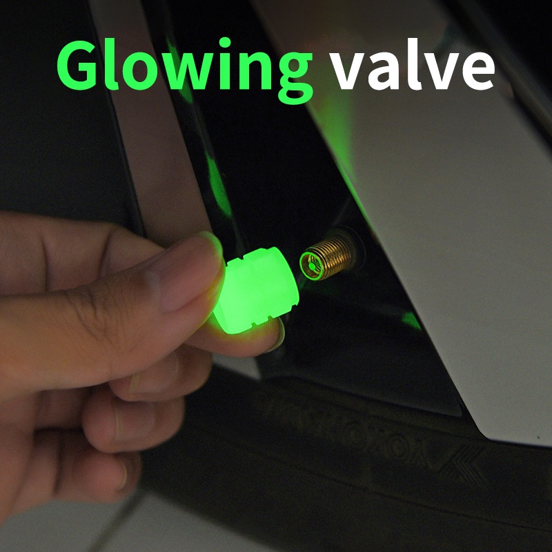 New New MTB Decorative Wheel Mini LED Tire Cap Glow Light Bicycle Tyre ...