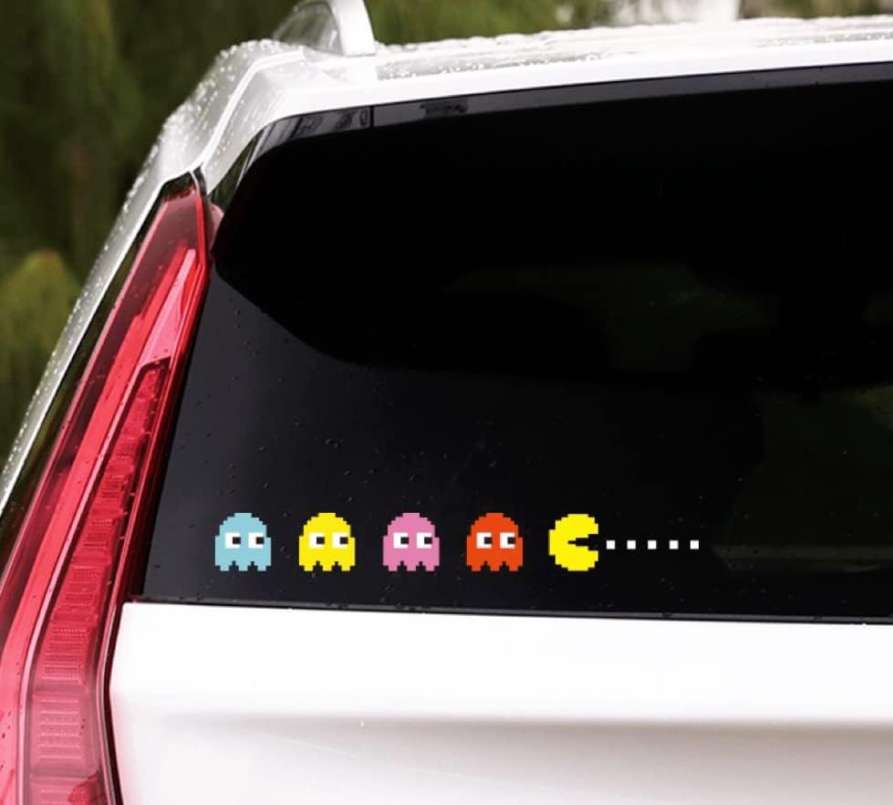 1/2PCS Game Pac Man Car/Motorcycle Reflective Decoration Sticker Moto ...