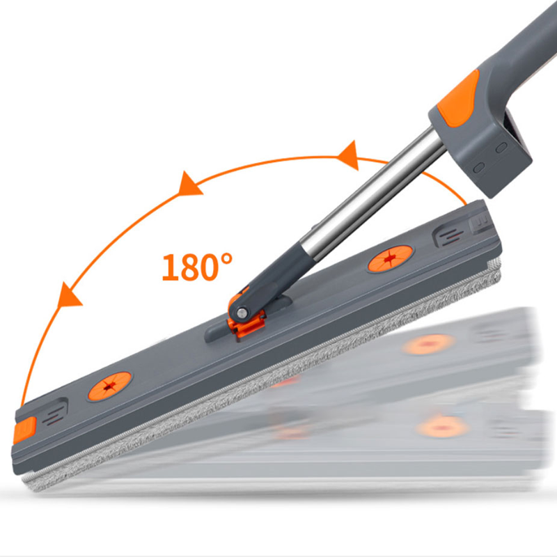 45CM Heavy-Duty Squeeze Mop - XL Hands-Free Self-Wringing Microfiber ...