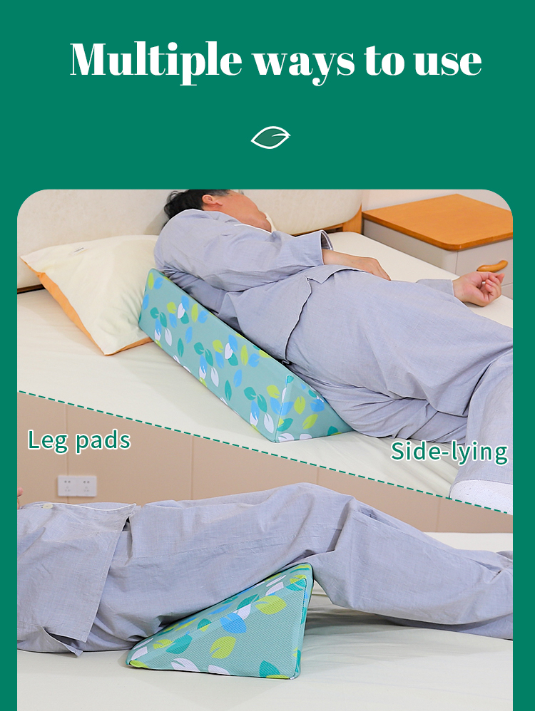 Zhenqinghuli 65CM Triangle Wedge Pillow Back Support Pillow Mat Patient ...