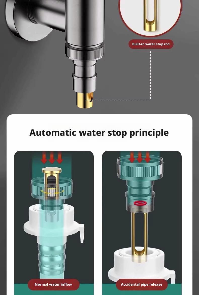 Dual Control Two Way Stop Angle Valve Brass material Bathroom toilet ...