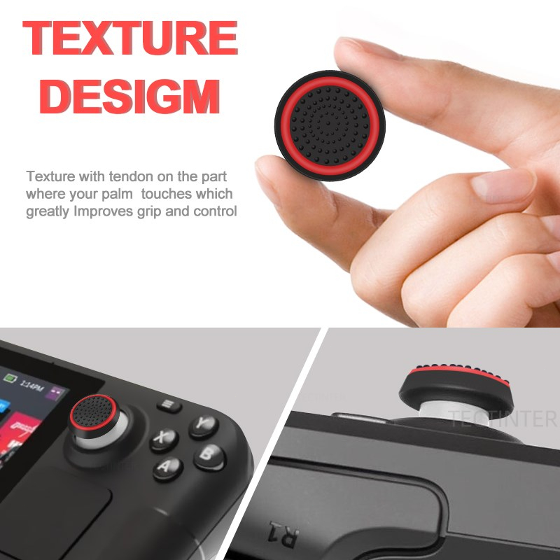 Replacement Thumbstick Caps 4pcs Silicone Analog Thumb Stick Grips ...