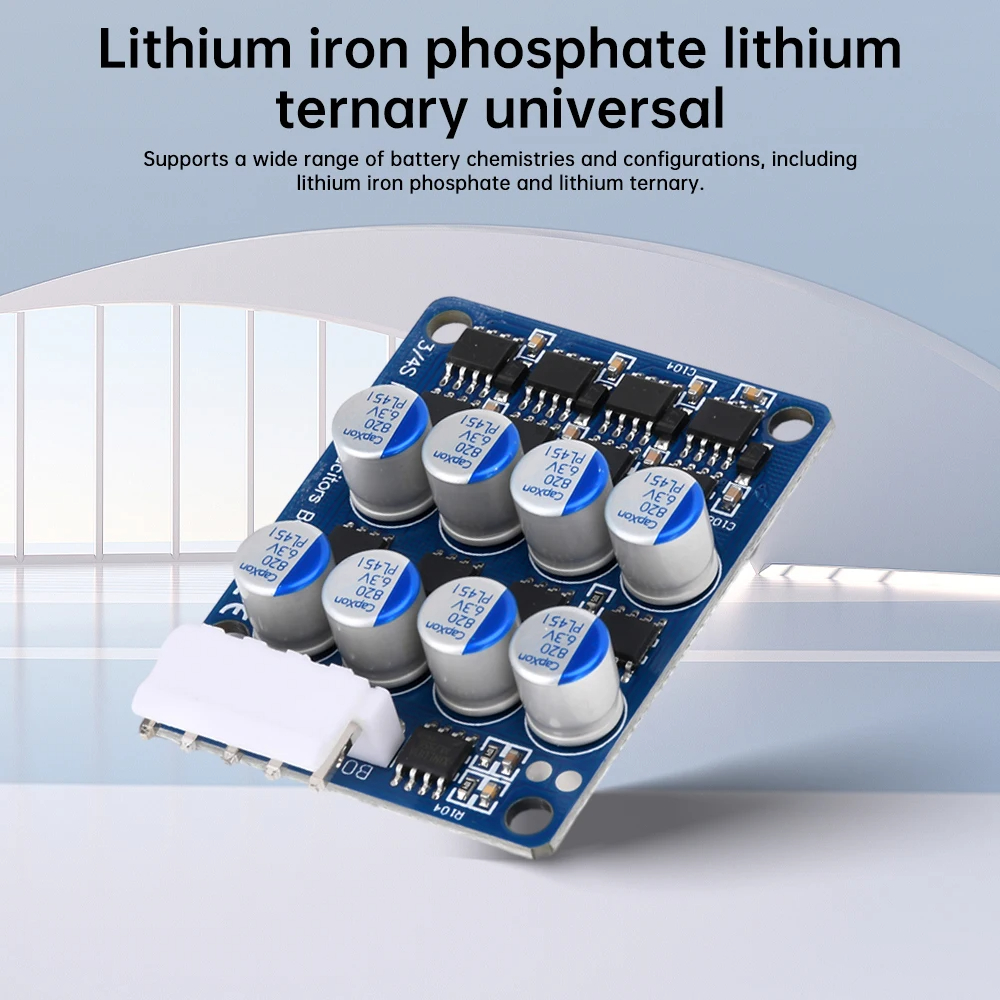 BMS 4S 6S 8S 3A Balance Li-ion Lifepo4 LTO Lithium Battery Active Equalizer Balancer Board ...