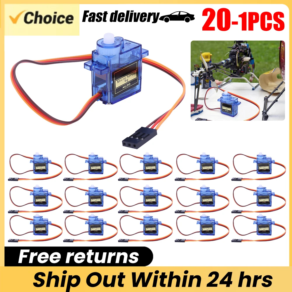 1/3/5/10Pcs SG90 Micro Servos Kit for RC Robot Helicopter Airplane ...