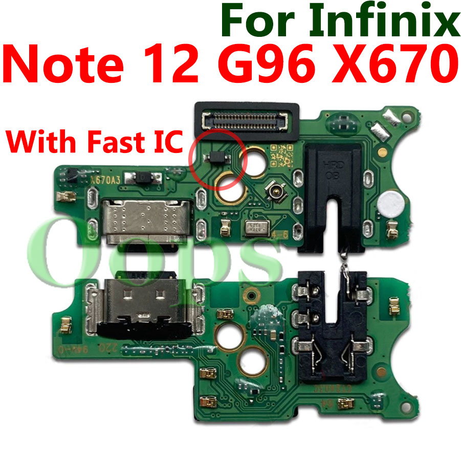 Charging Port For Infinix Note 12 G96 X670 USB Fast IC Charger Port ...