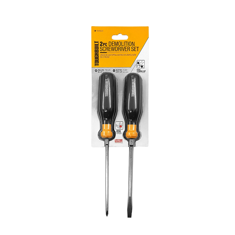 TOUGHBUILT TB-H5S2-D Percussible Through Heart Screwdriver 2-Piece Set ...