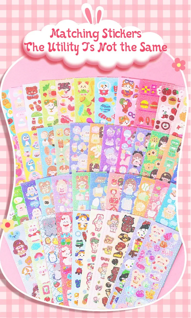 【Local Delivery】1008PCS Cream Guka Guka Set Sticker 1008PCS Full Set ...