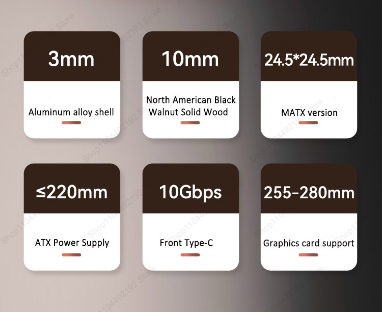 JONSBO T7 aluminum alloy chassis desktop computer desktop portable ...