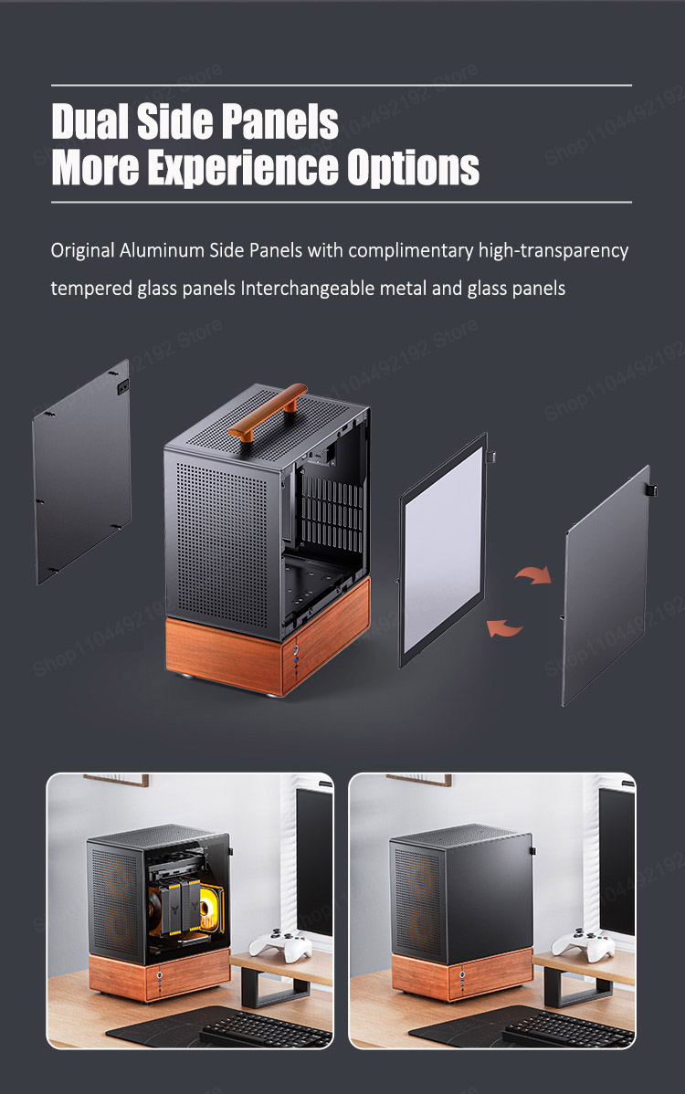 JONSBO T7 aluminum alloy chassis desktop computer desktop portable ...