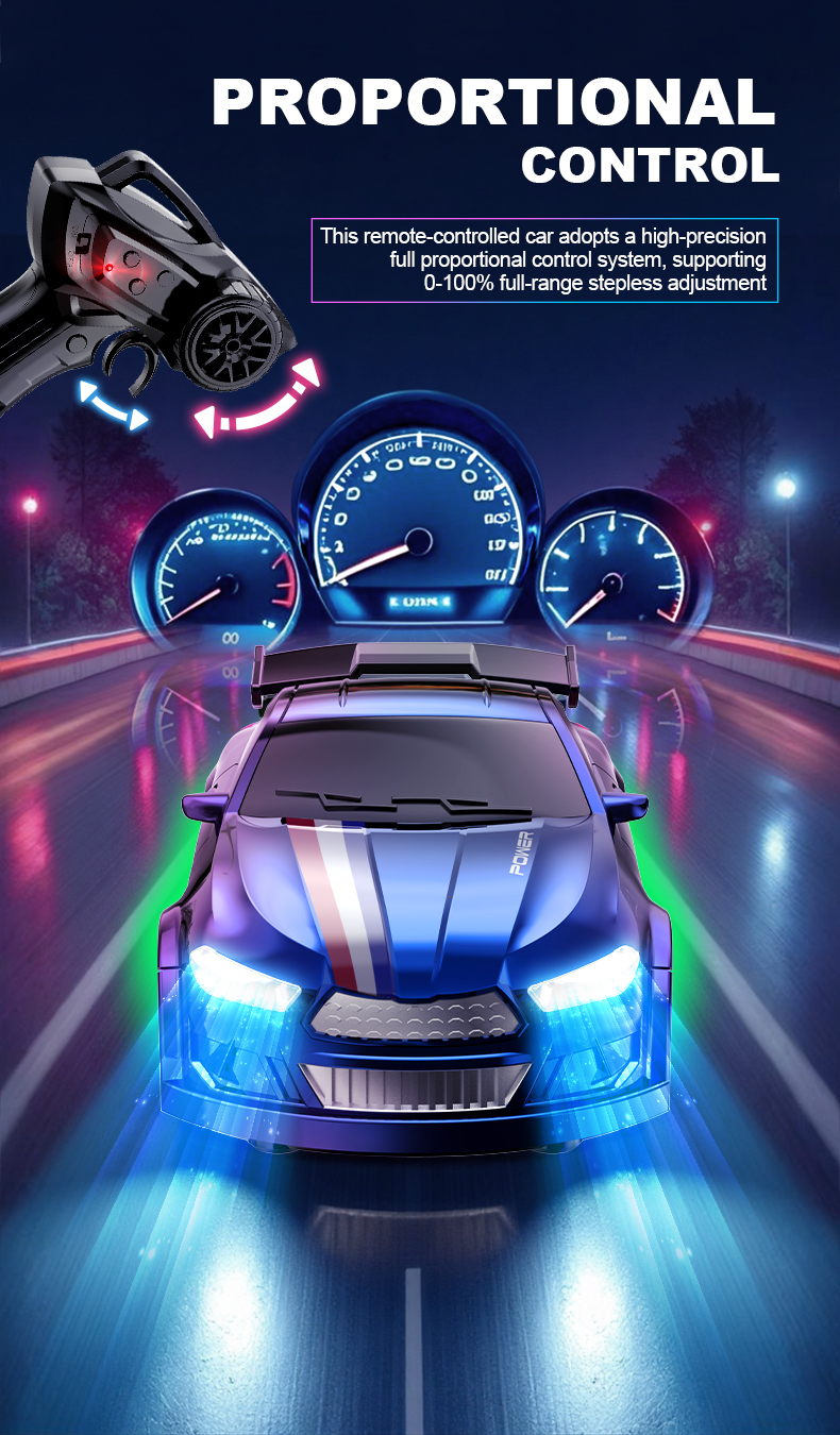 E845 Desktop 1/64 MINI 4WD RC Drift Car BMW Porsche Model Proportional Throttle Speed Control ...