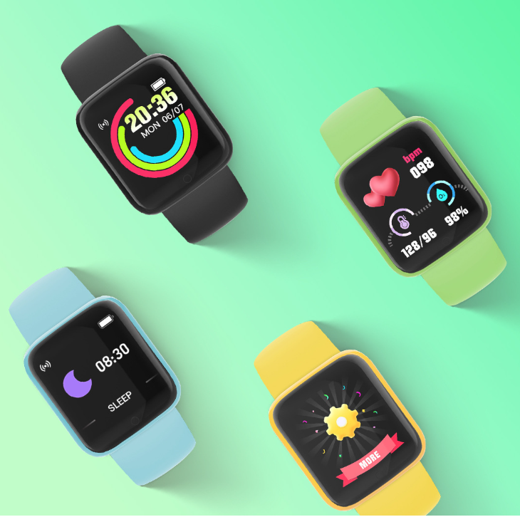 Smartwatch y68 smart electronic children's sports watch | Shopee Malaysia