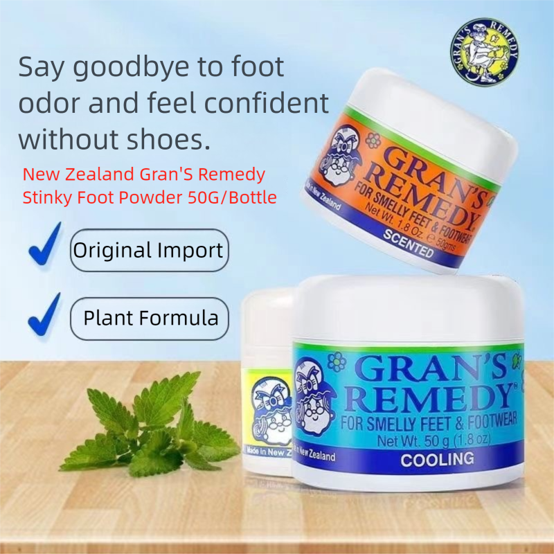 New Zealand Imported GRAN'S REMEDY Odor Smelly Foot Powder 50g shoe ...