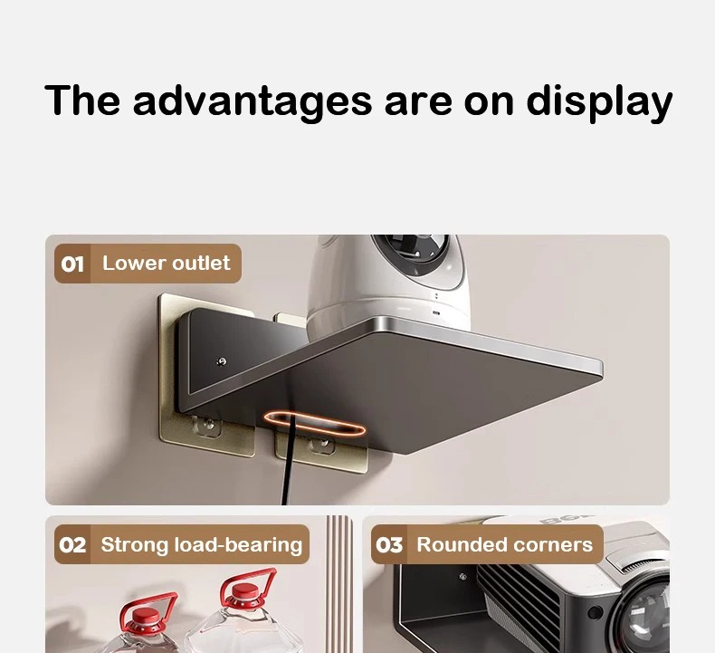 Router Rack Storage Box Projector Stand Holder Wall Player Monitoring ...