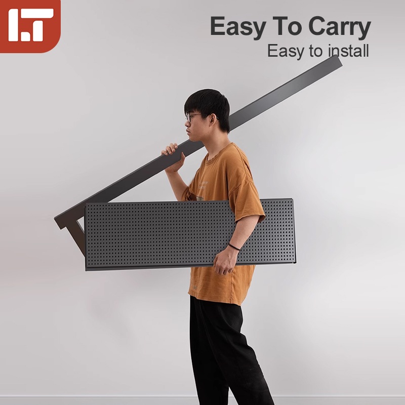 Rak Buku Book Rack Besi Pegboard Organizer book shelf rack DIY Utility ...