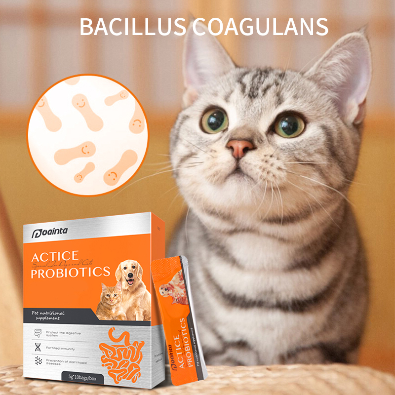 PUAINTA Anti Flea Tick Set Dewormer Tablet +Compound Probiotics for Cat ...