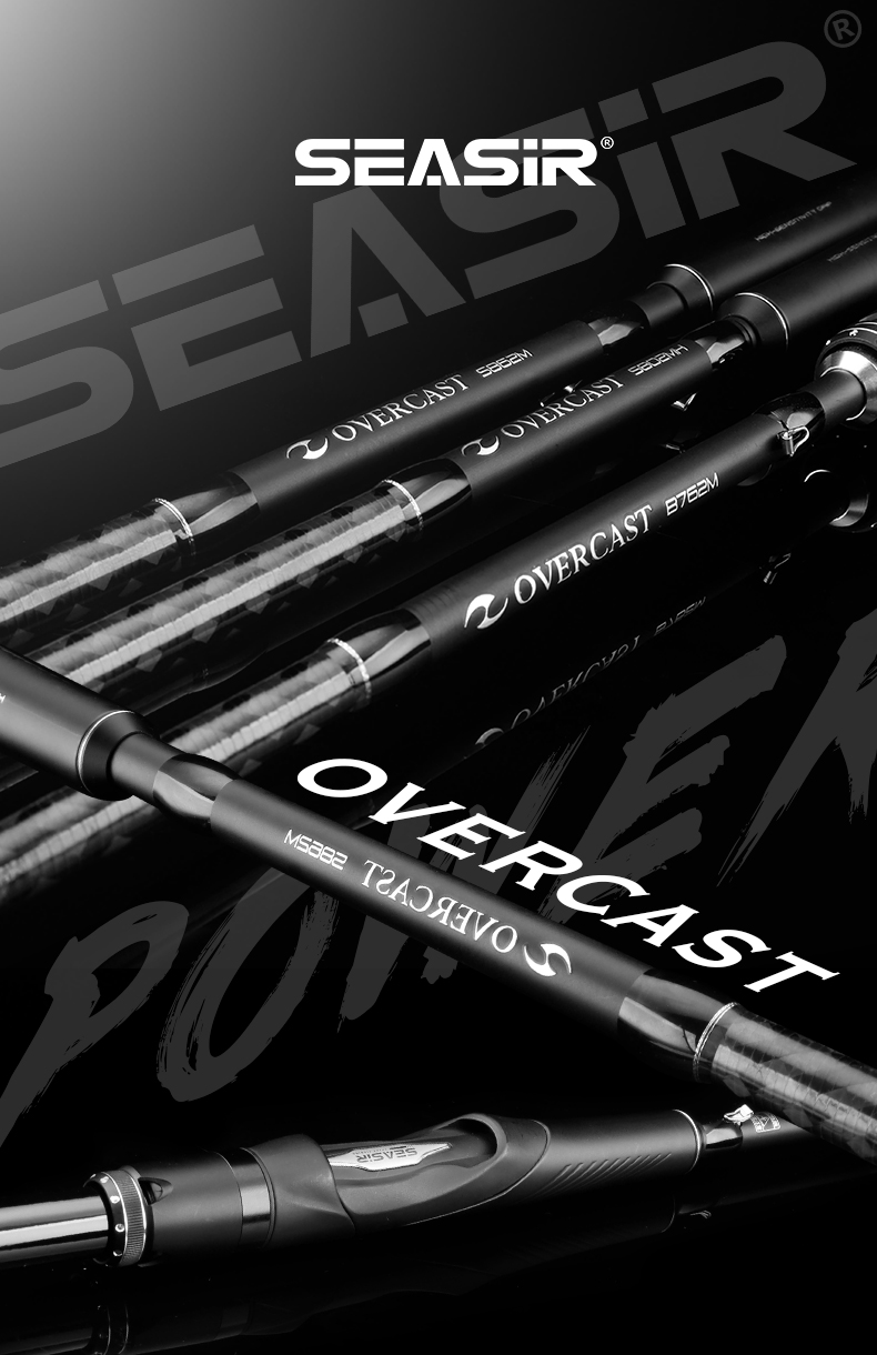 Seasir Overcast M/MH Spining&Casting Fishing Rod Carbon Fiber Ceramic ...