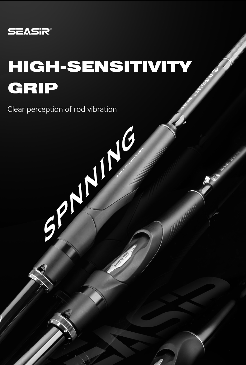 Seasir Overcast M/MH Spining&Casting Fishing Rod Carbon Fiber Ceramic ...