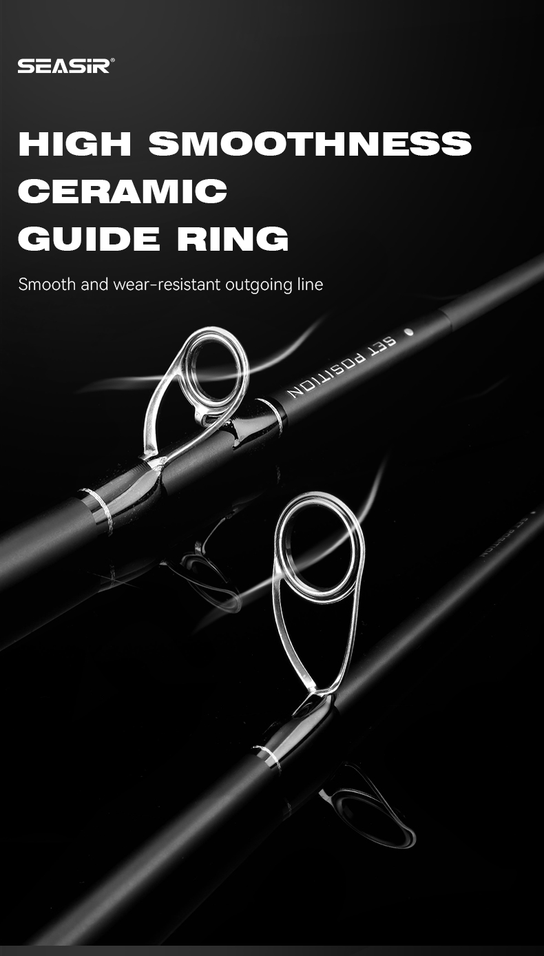 Seasir Overcast M/MH Spining&Casting Fishing Rod Carbon Fiber Ceramic ...