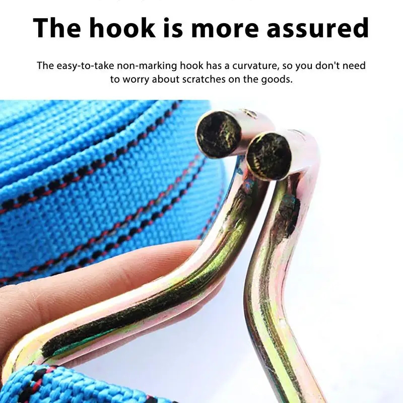 Buckle Ratchet Tie Down Strap Polypropylene Cargo Belt Self-Locking ...