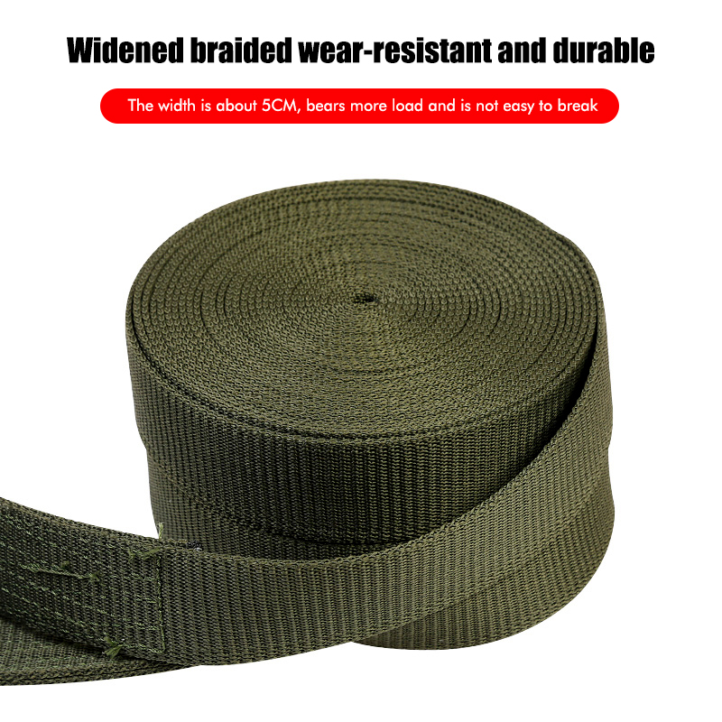 Heavy Duty Polyester Buckle Ratchet Tie Down Strap Cargo Belt Self ...
