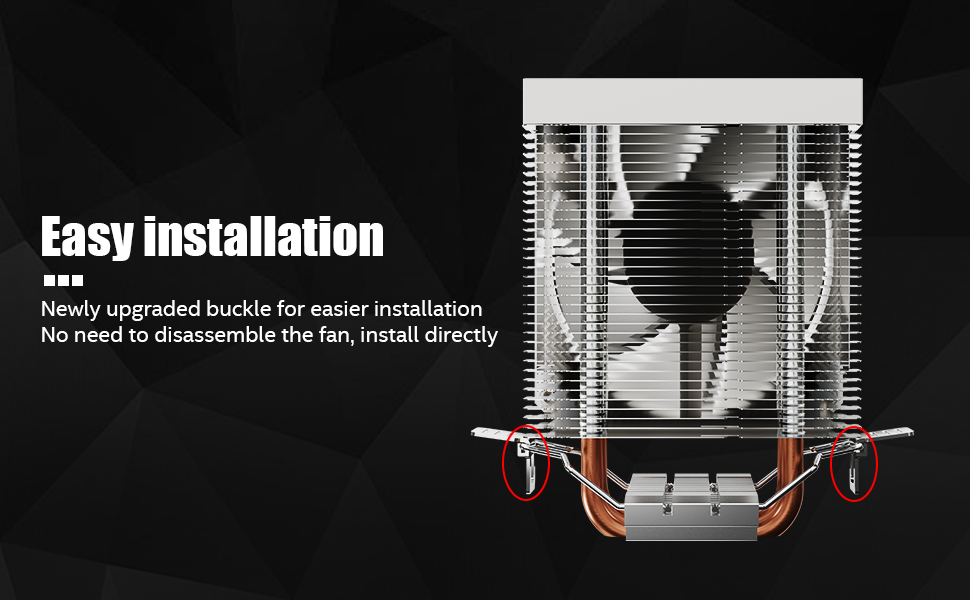 Jungle Leopard K200 KF200 Digital CPU Cooler Color LED Black / White 2 ...