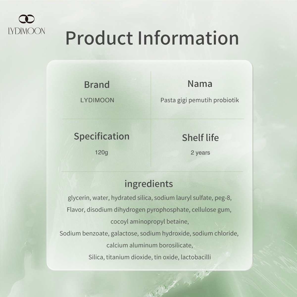 Whitening Toothpaste 120g ubat gigi pemutih gigi whitening teeth Probiotic Toothpaste Refreshing ...