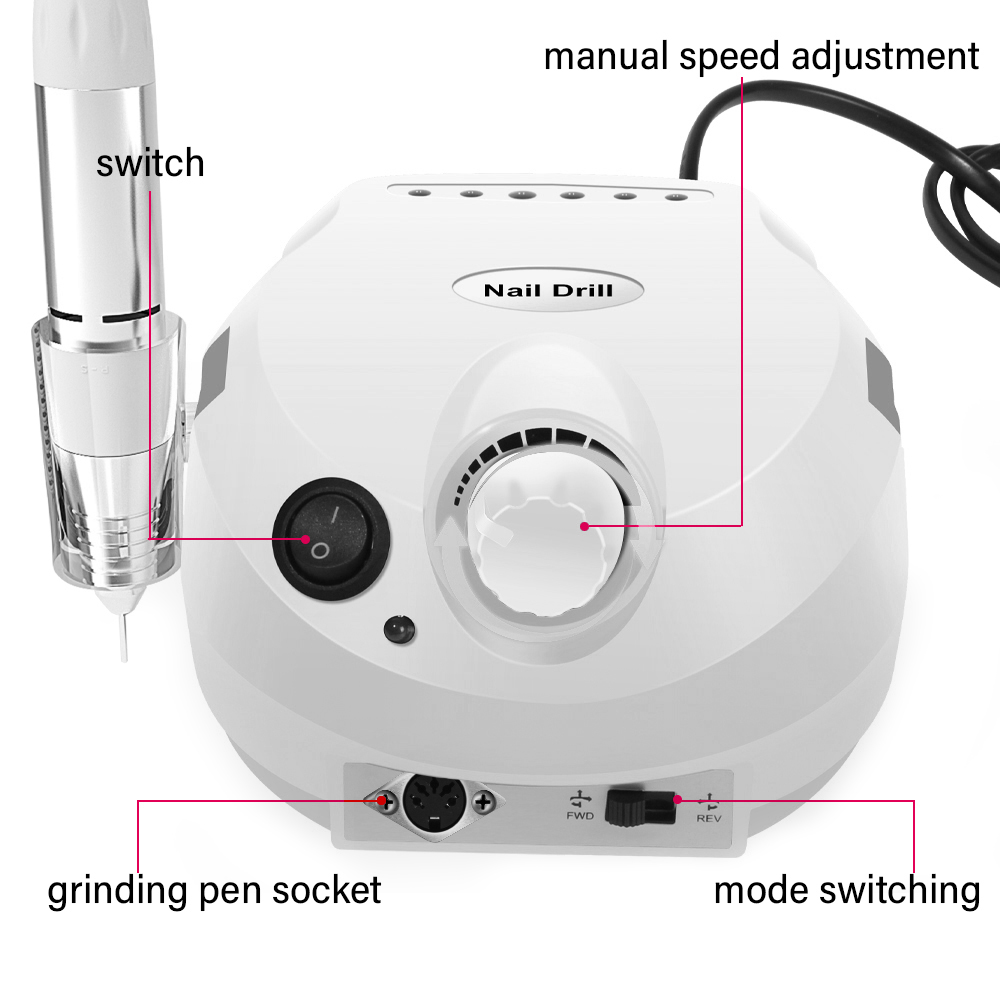 Pedal Motor An Elective Profissional Nail Polish Nail Drill Machine ...