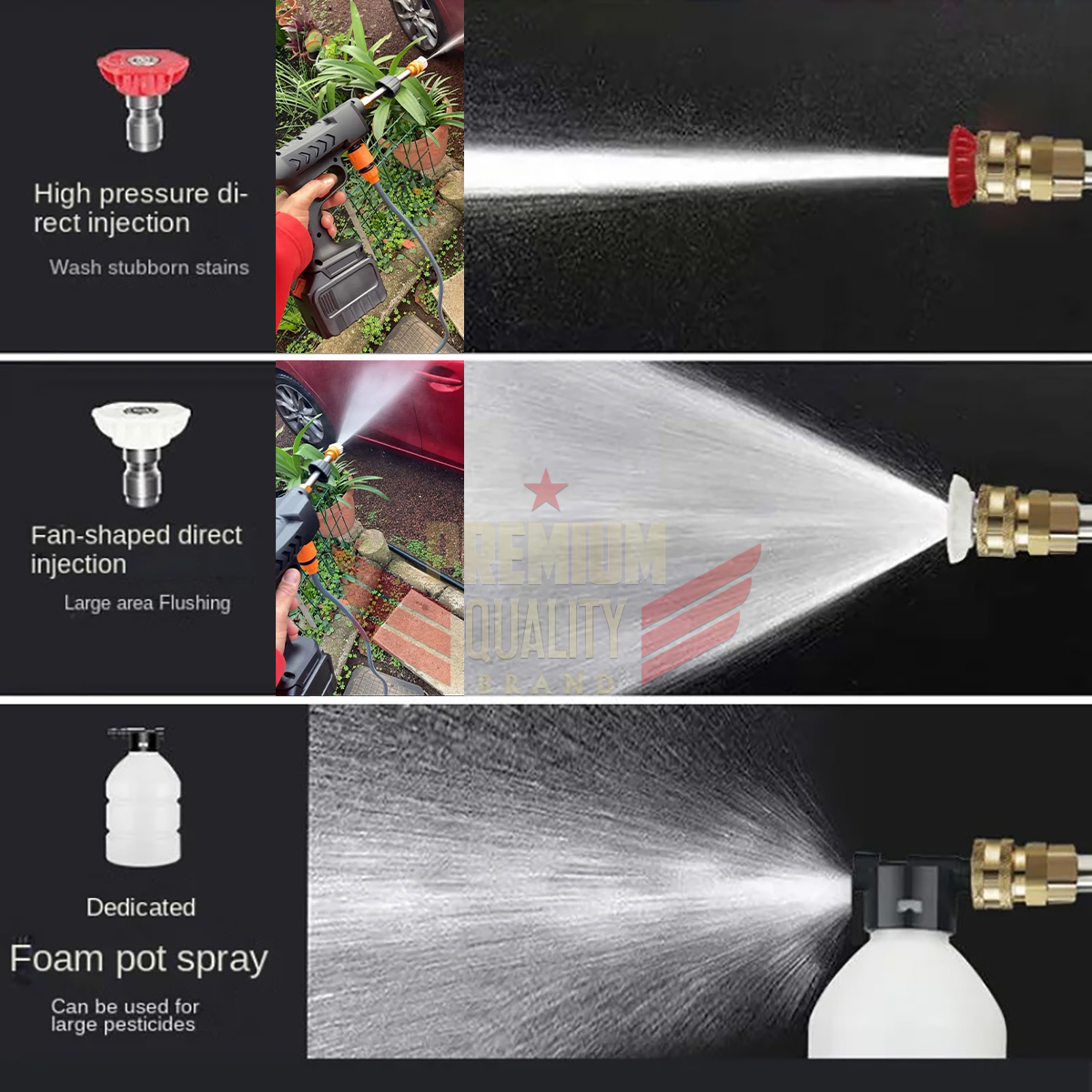 Cordless Car Washer Water Jet High Pressure Car Washer Water Gun ...