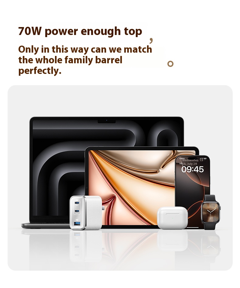 Anker GaN 70W Ultra Fast Charger,3 Port Foldable Plug Charger | Shopee ...