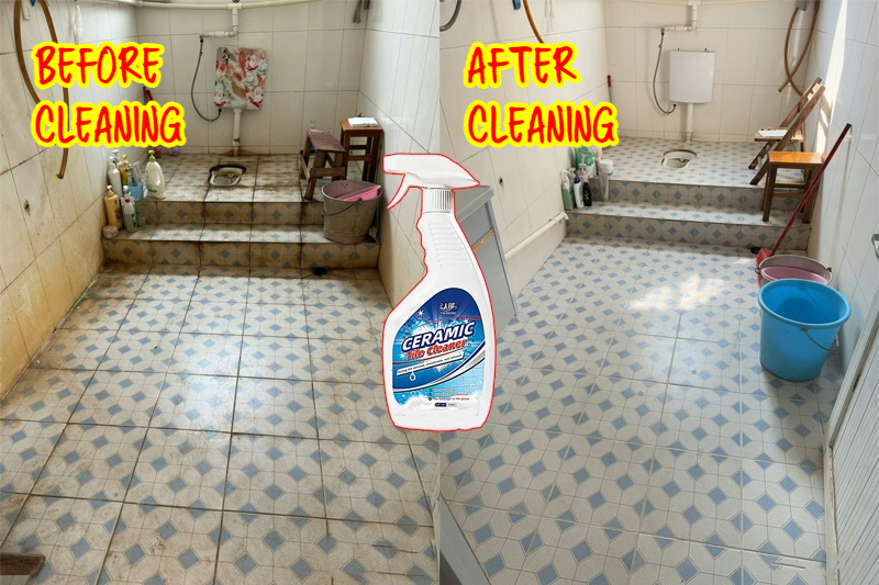 Bathroom Tile Cleaner 99.9% Anti-Bacterial Toilet Cleaner Floor Cleaner ...