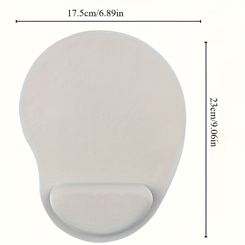 Ergonomic Rubber Wrist Rest Mouse Pad Protects Wrist Long Work Sessions ...