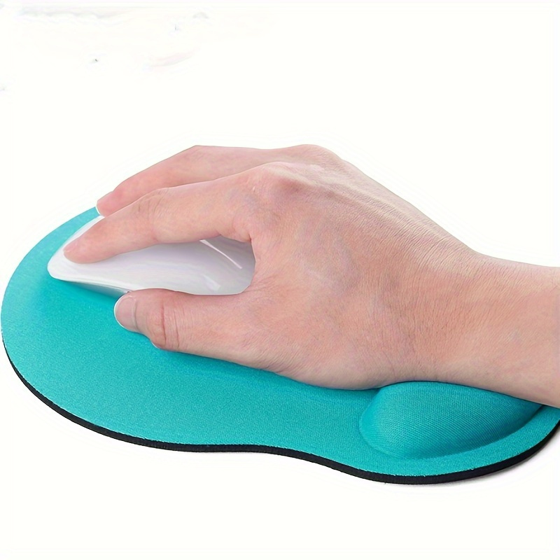 Ergonomic Rubber Wrist Rest Mouse Pad Protects Wrist Long Work Sessions ...