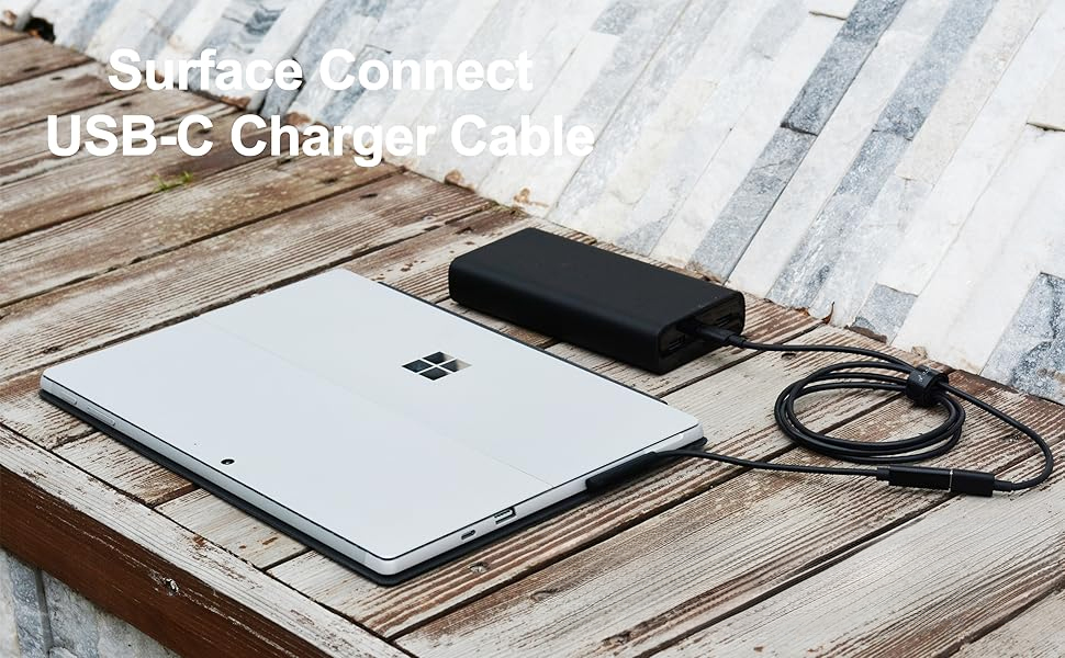 Microsoft Surface Connect to USB-C PD 15V Charging Cable Compatible for ...