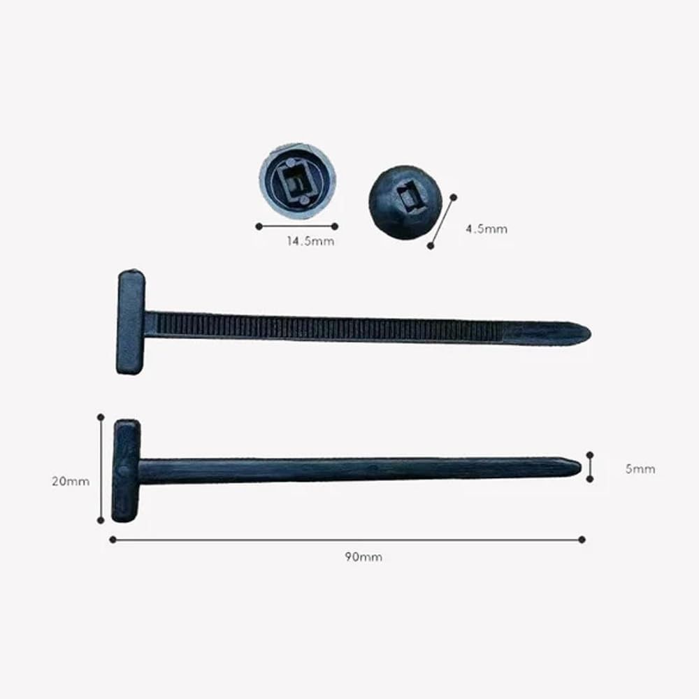 LIKENEAR 20/50100Pcs Nylon Universal Cable Tie Buckle, Multipurpose ...