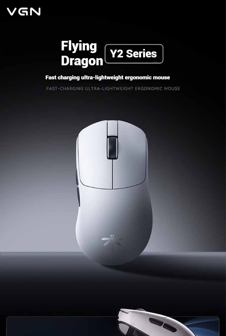 VGN Y2 Three mode Dual 8K Ultra lightweight PAW3395/3950 Game E-sports ...