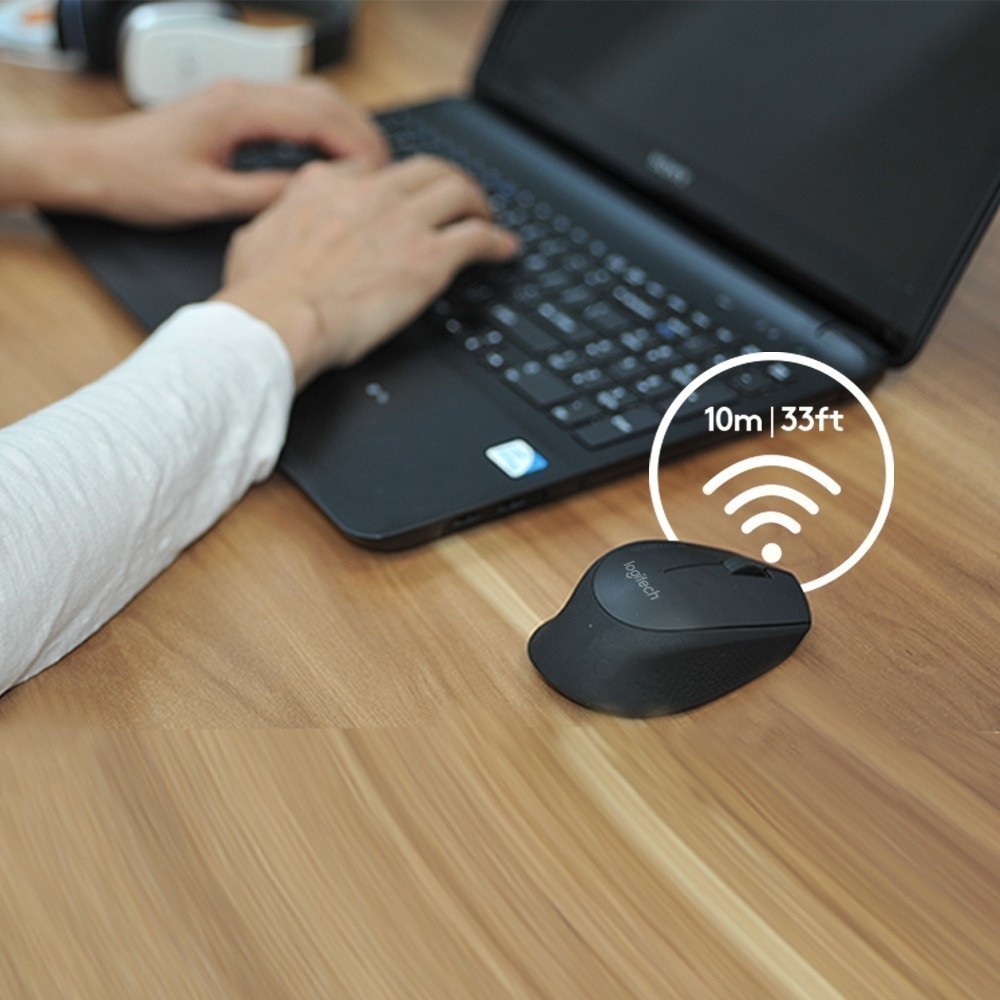Logitech M330 Silent Plus Wireless Mouse, 2.4 GHz with USB Nano ...