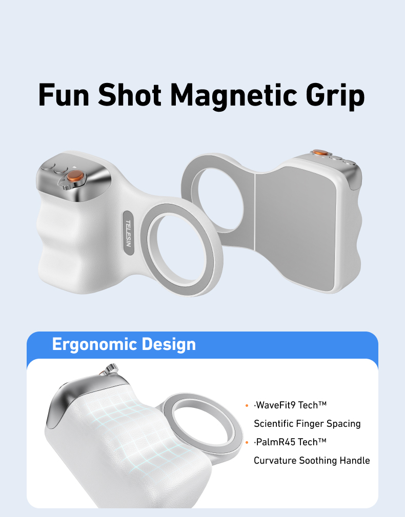 TELESIN Fun Magnetic Auxiliary Shooting Device (MFI Certified) With ...