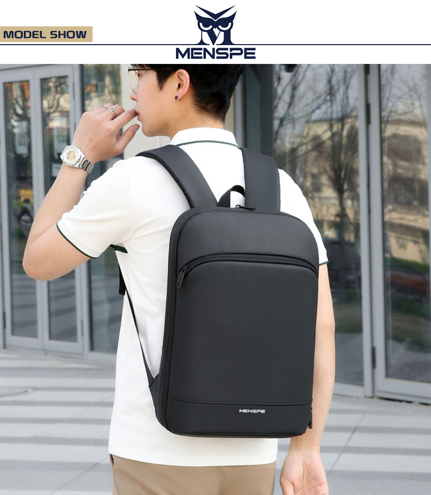 MENSPE Men Backpack Business Laptop Backpack Expandable Large Capacity ...