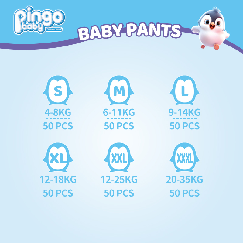 Japan Pingo Baby Diaper Tape Diaper Pants NB-XXXL 50pcs Diaper for Baby ...