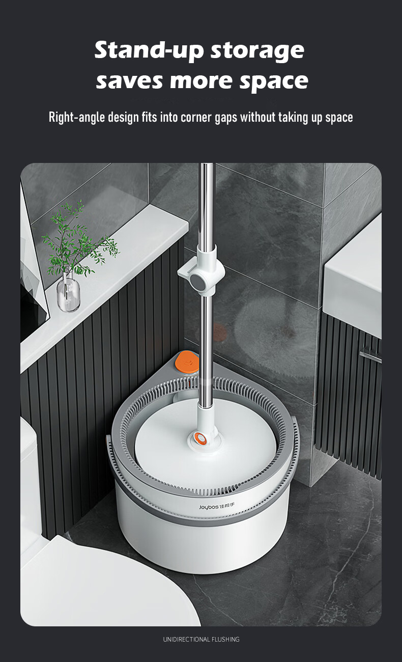 Joybos Self-cleaning spin mop bucket Automatic Magic Rotating Mop Lazy Mops Hand Wash Free Self ...