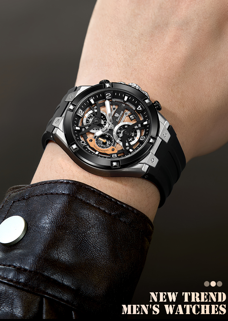 SENSTONE Men's Watch All New Style Porsche Design Original Waterproof ...