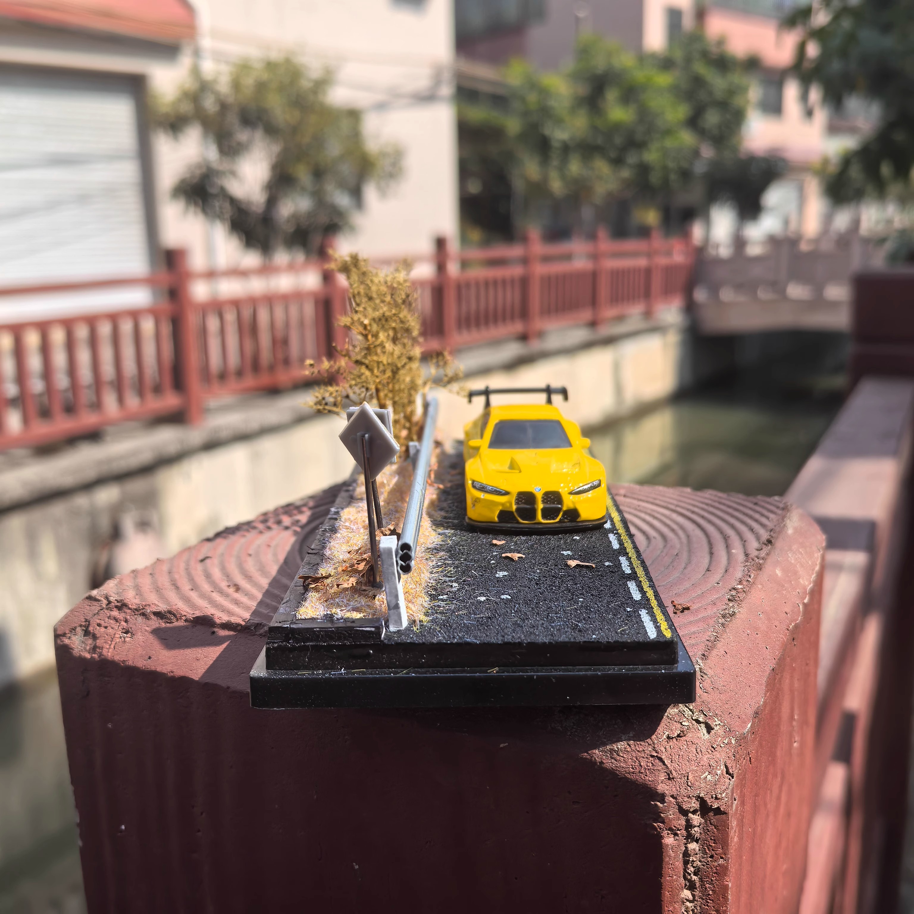 1:64 Diorama Mini Car Parking Lot Scene Display Model for Small Scale 1 ...