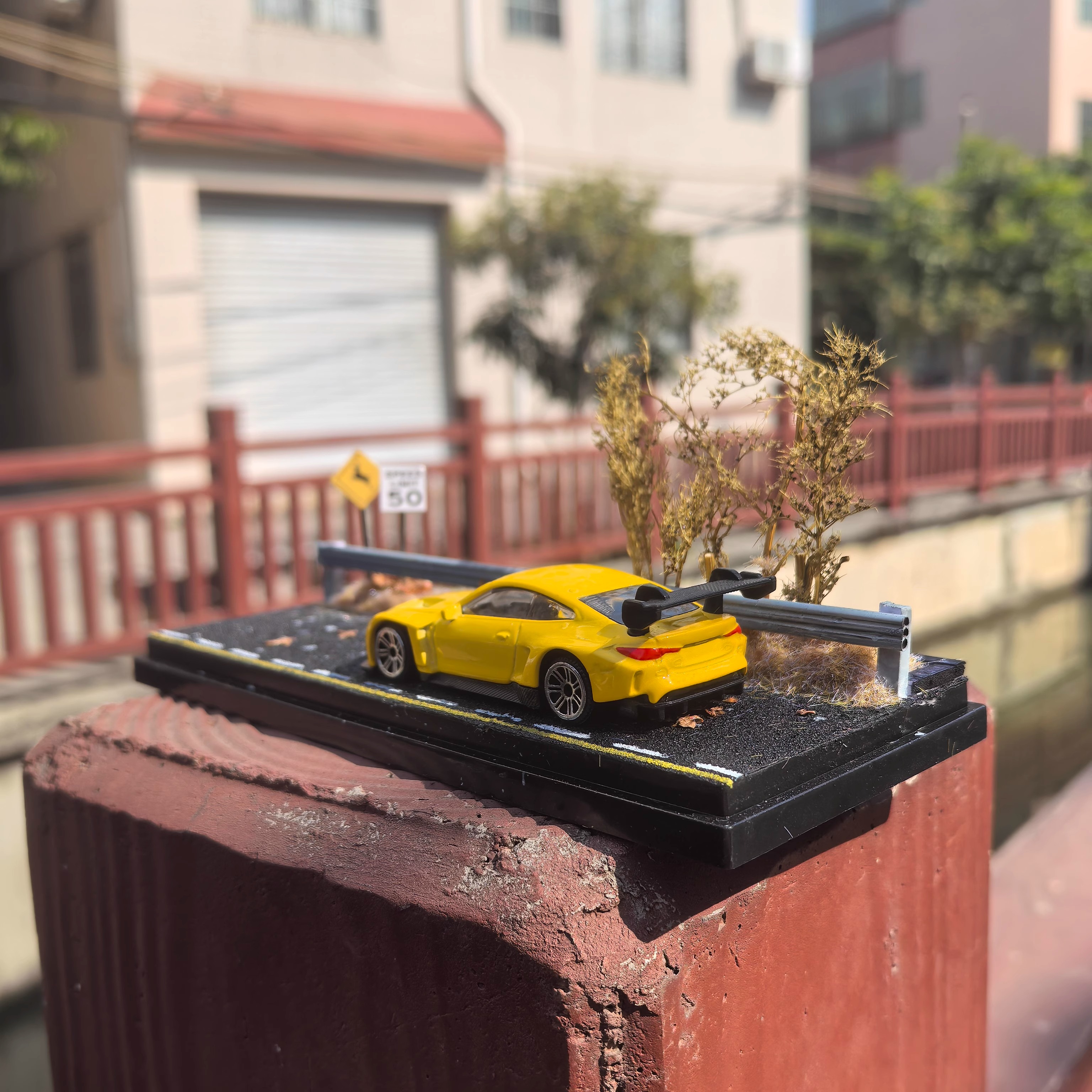 1:64 Diorama Mini Car Parking Lot Scene Display Model for Small Scale 1 ...