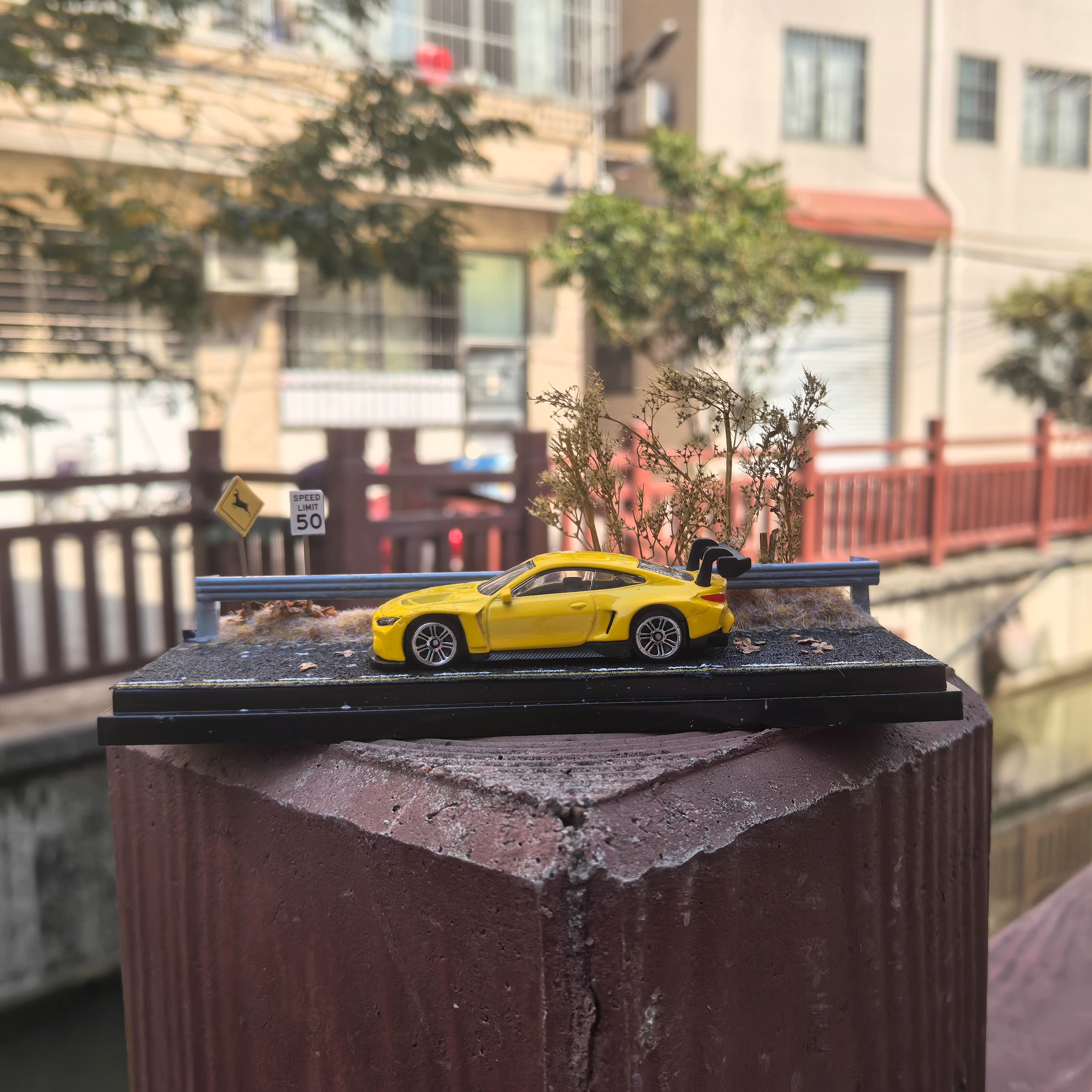 1:64 Diorama Mini Car Parking Lot Scene Display Model for Small Scale 1 ...