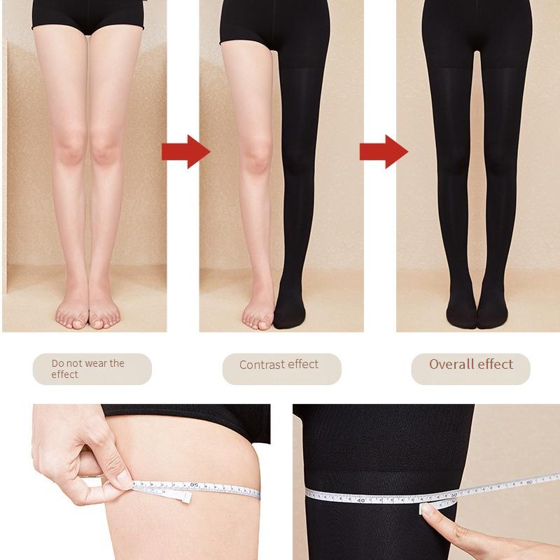 Women's Black Pantyhose - One Size Tights, Anti-Snag & Tummy Control ...