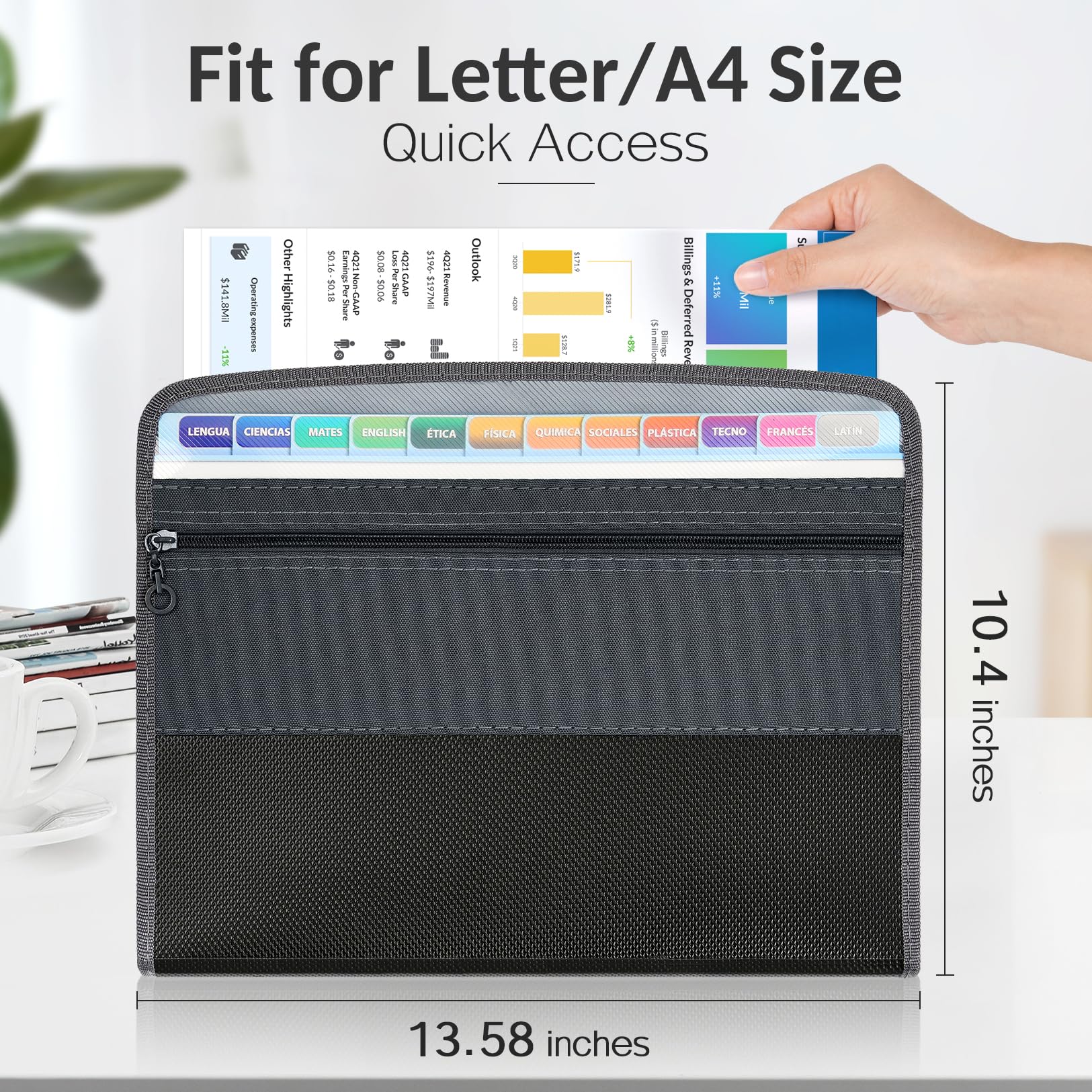 Expanding File folder、Folder fail 、File folder A4 Size 、13 Pockets ...