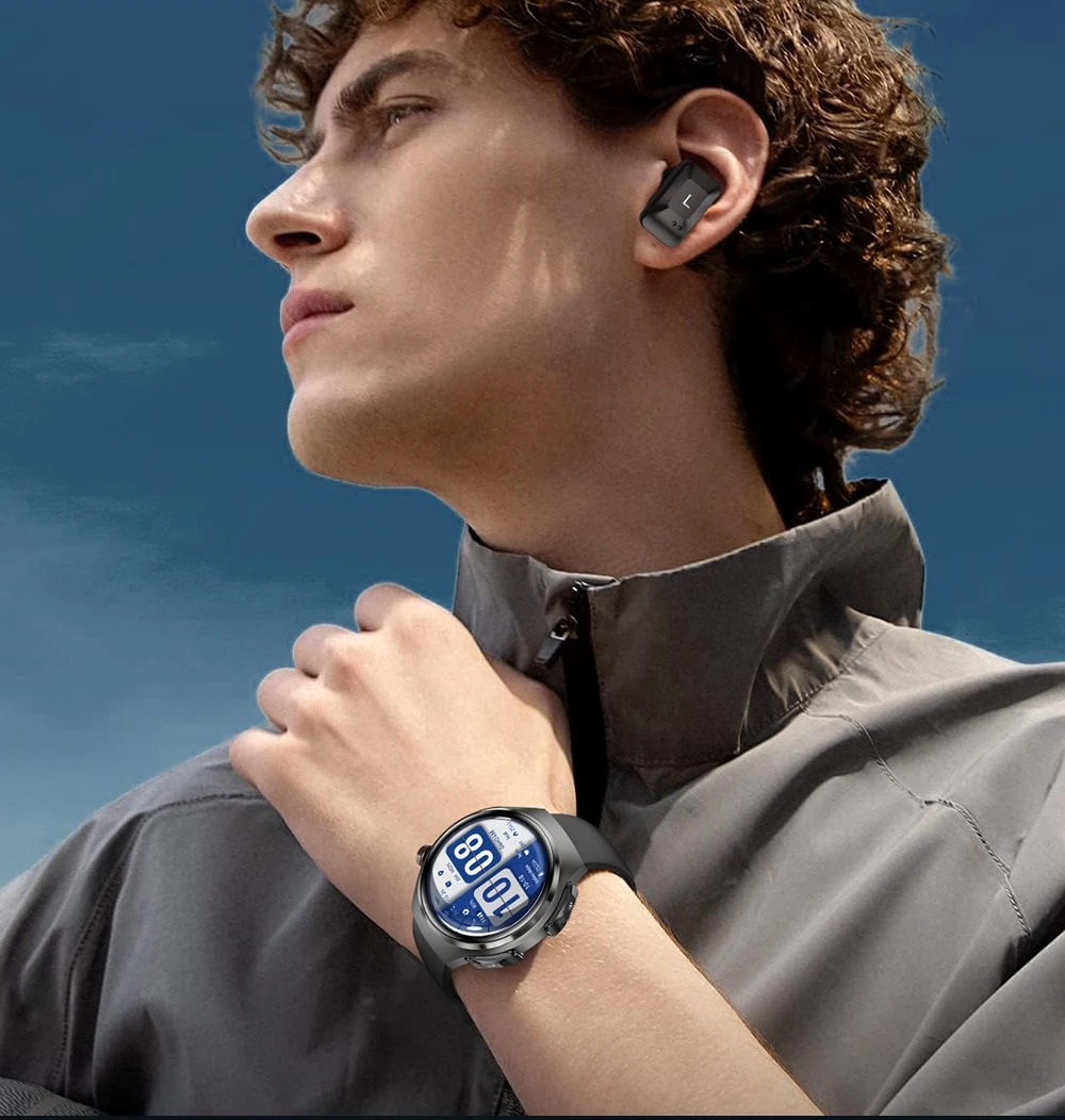 2025 New Outdoor Sports Smart Watch Men AMOLED Screen NFC GPS Compass ...
