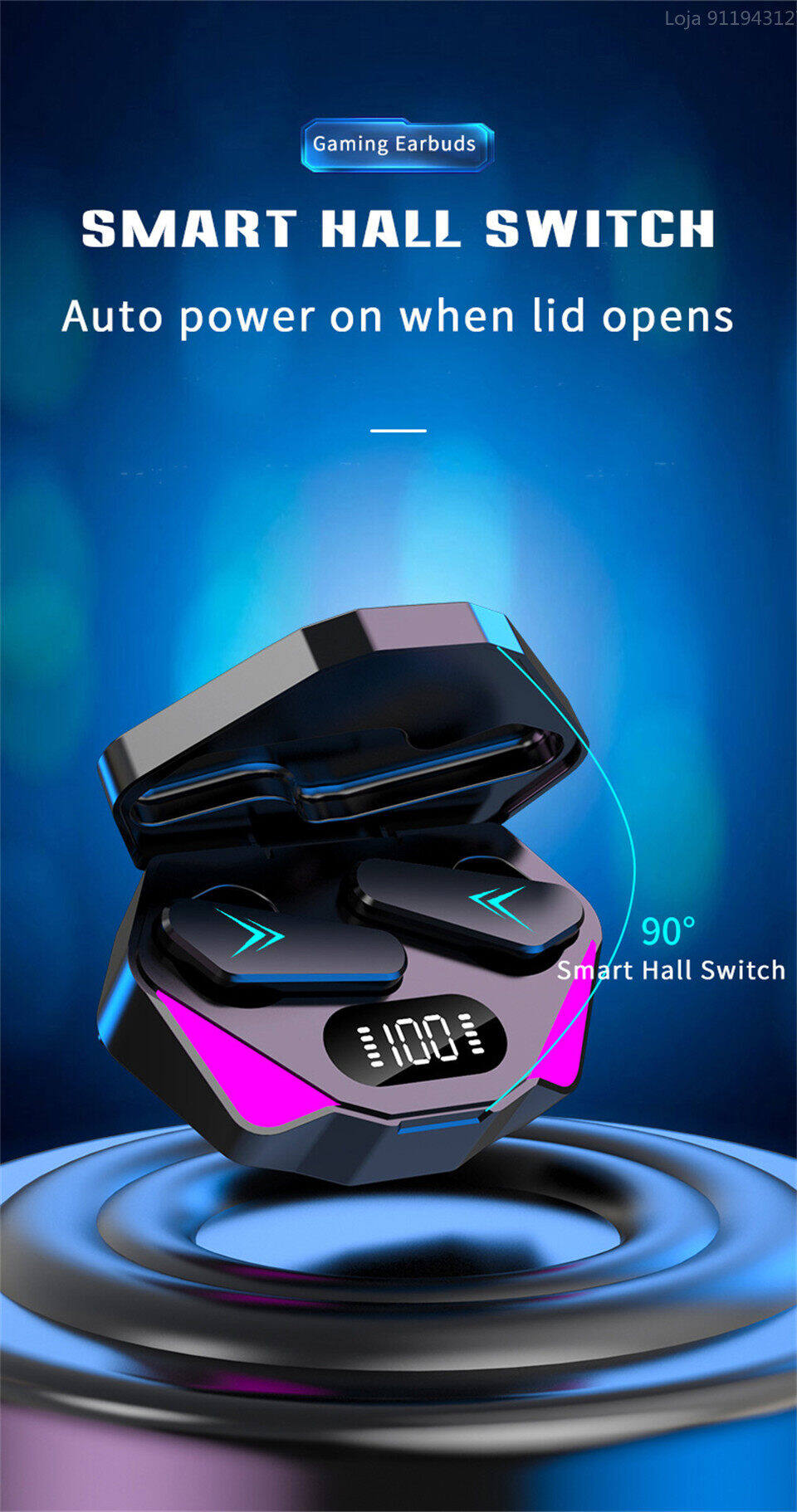 X15 Earphones TWS Wireless Bluetooth Headphones HiFi Stereo Earbuds ENC ...