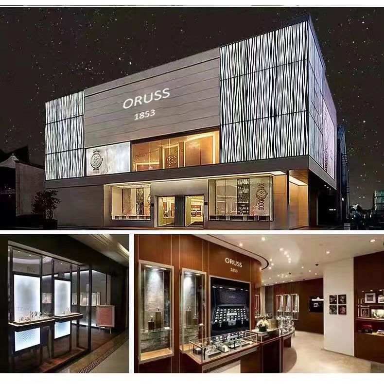 ORUSS Original Women Dual Calendar Stainless Steel Luxury Luminous ...