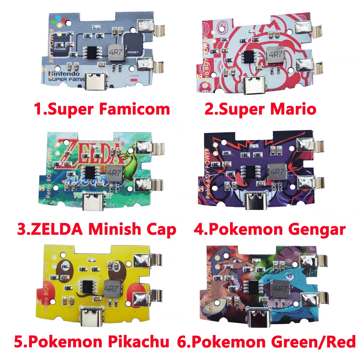 GBA game console battery free power board color limited edition SFC ...